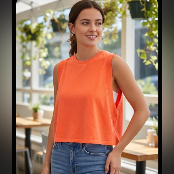 JoyLab | Tops | Joylab Womens Vivid Coral Muscle Tee | Poshmark